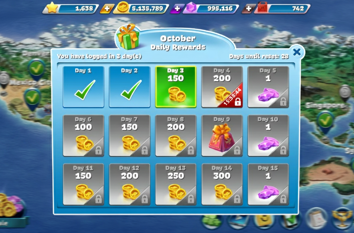 🗓️ Daily Tasks and Calendar of Rewards: How to Earn Your Daily Bonuses ...